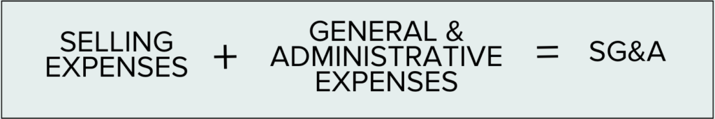 How Does Selling, General and Administrative (SG&A) Fit into a P&L ...